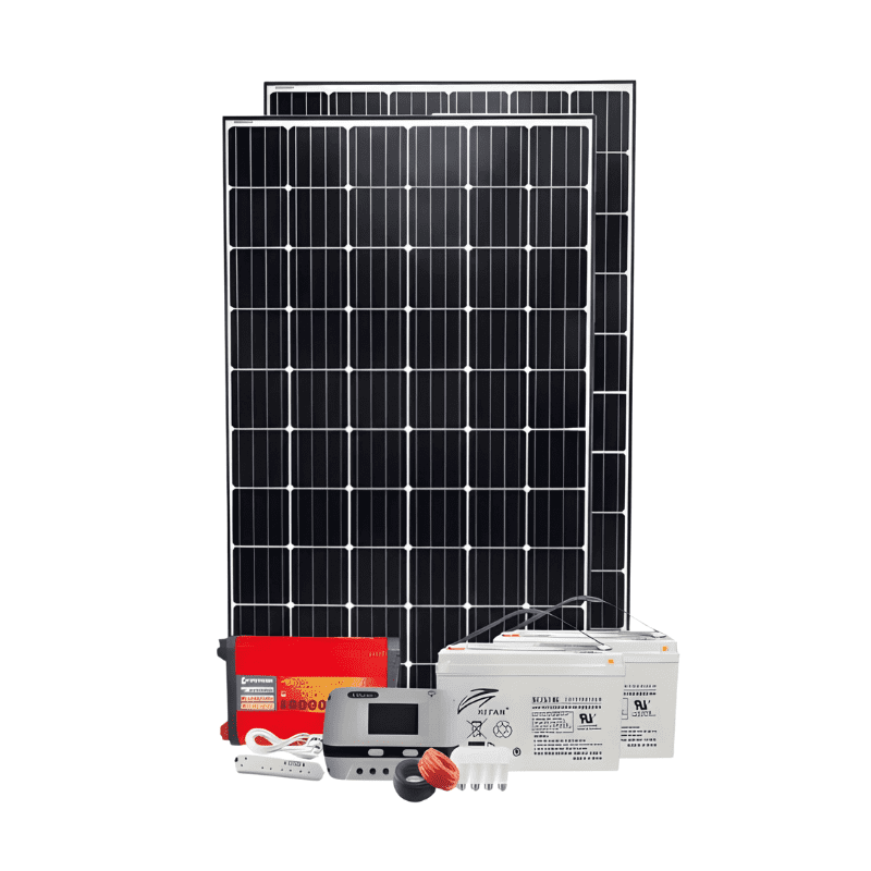 2Kw PWM Solar 2000w Kit – With Original Ritar Batteries + 4 Free Bulbs ...